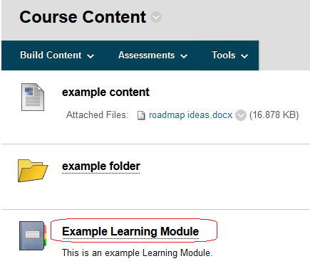 Blackboard – Creating Learning Modules – eLearning Support and Resources