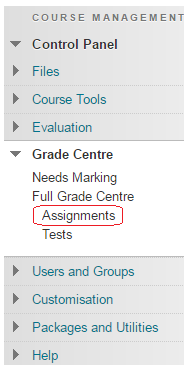 Blackboard – View student submission receipts for Assignments ...