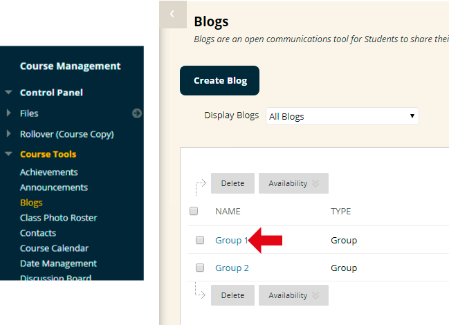 Blackboard – Creating Blogs – eLearning Support and Resources