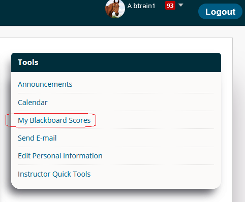Blackboard – Find my marks – eLearning Support and Resources