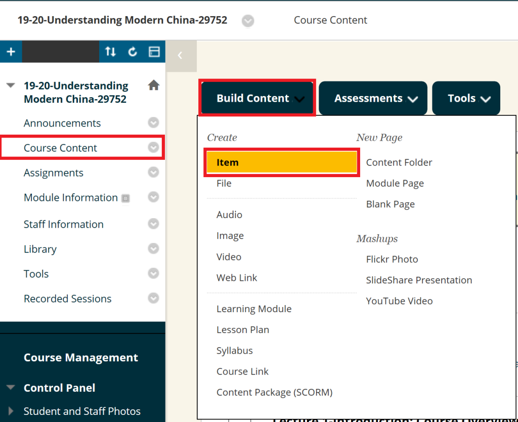 Blackboard – Adding a file, image or video to your course – eLearning ...