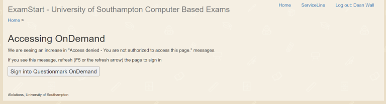 OnDemand – Signing into QuestionMark OnDemand – eLearning Support and ...