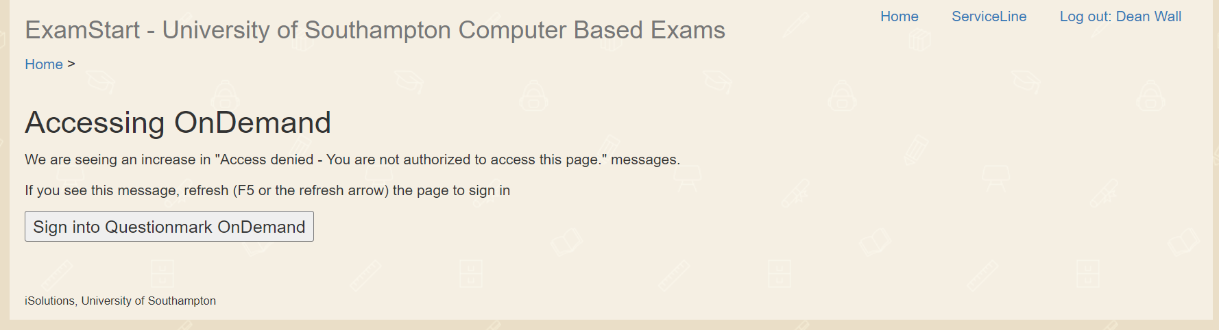 OnDemand – Signing into QuestionMark OnDemand – eLearning Support and Resources