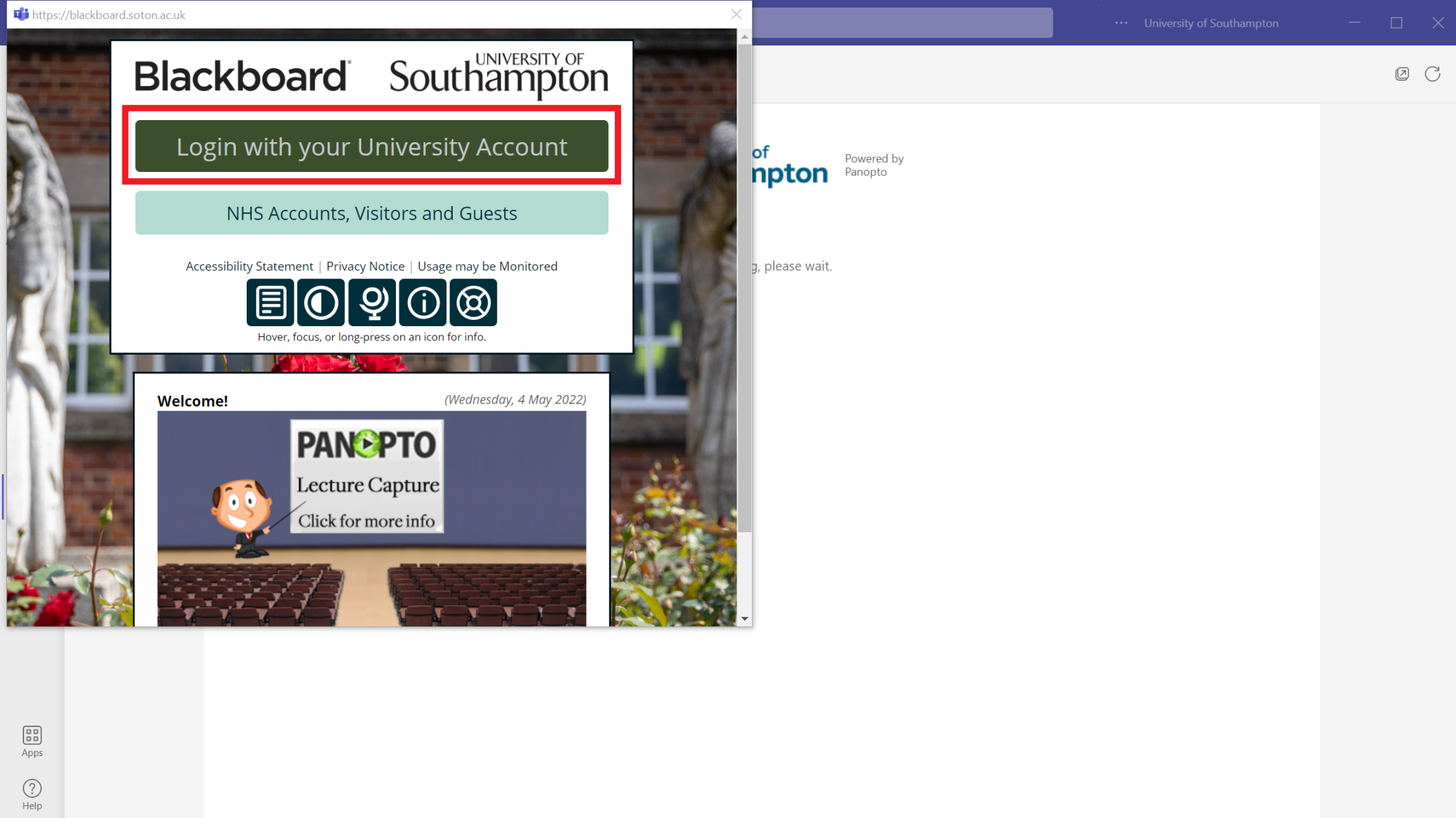 Panopto – How to automatically import Teams videos into a Blackboard course Recorded Sessions ...