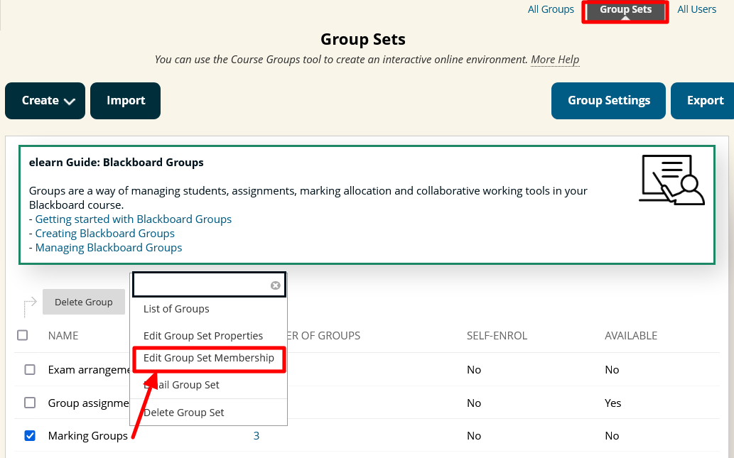 Blackboard: Create marking groups for multiple markers. – eLearning ...