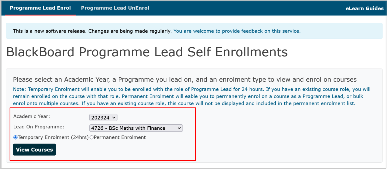 Blackboard tool – Staff Enroller for Programme Leads – eLearning ...